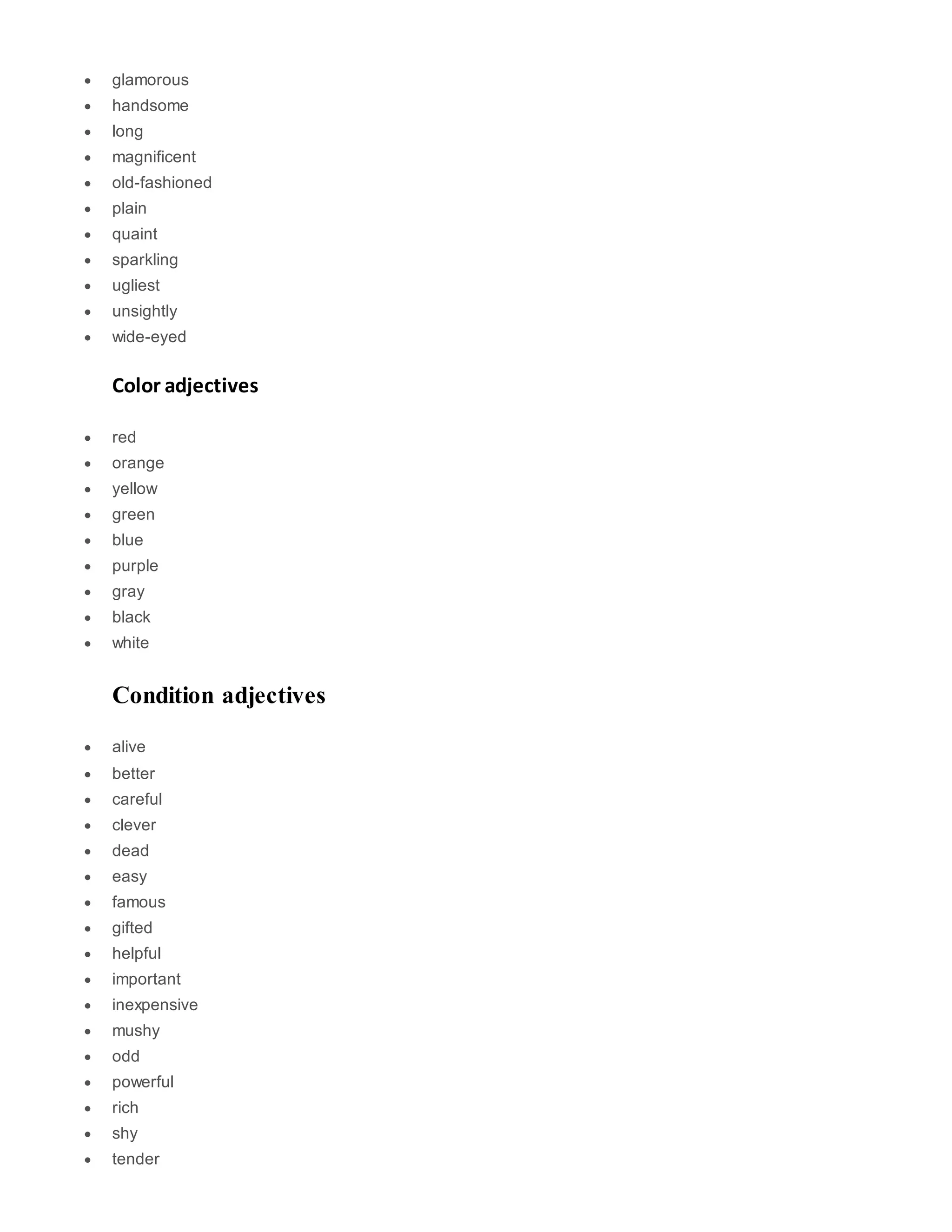 English grammar-Adjective | DOCX