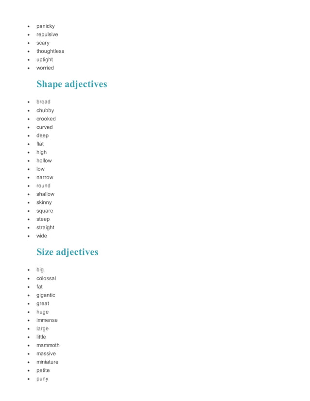 English grammar-Adjective | PDF