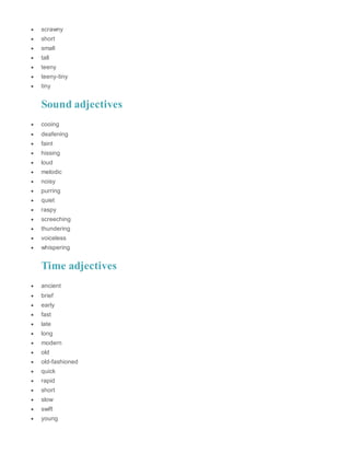 English grammar-Adjective | DOCX