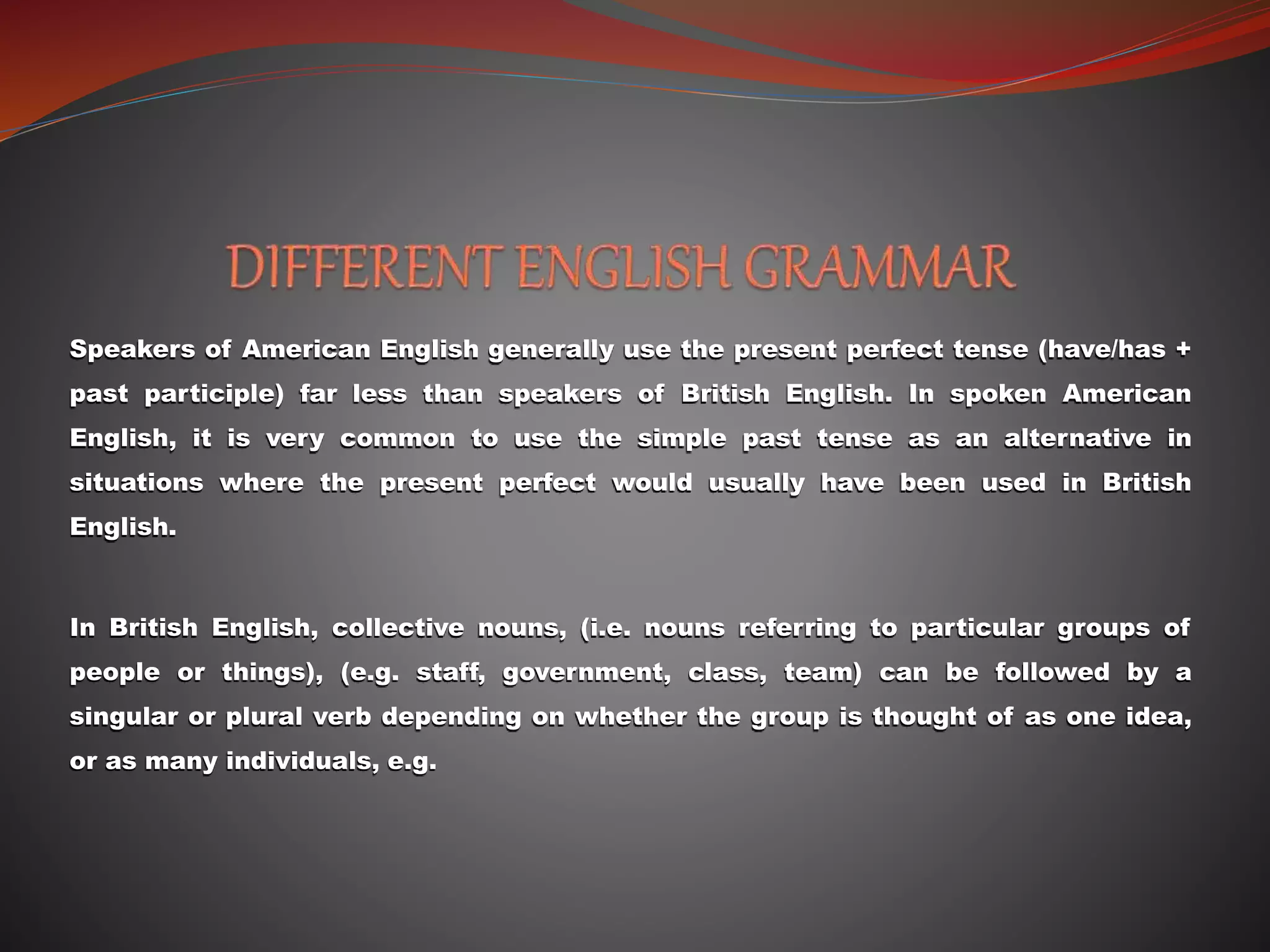 English Grammar | PPT