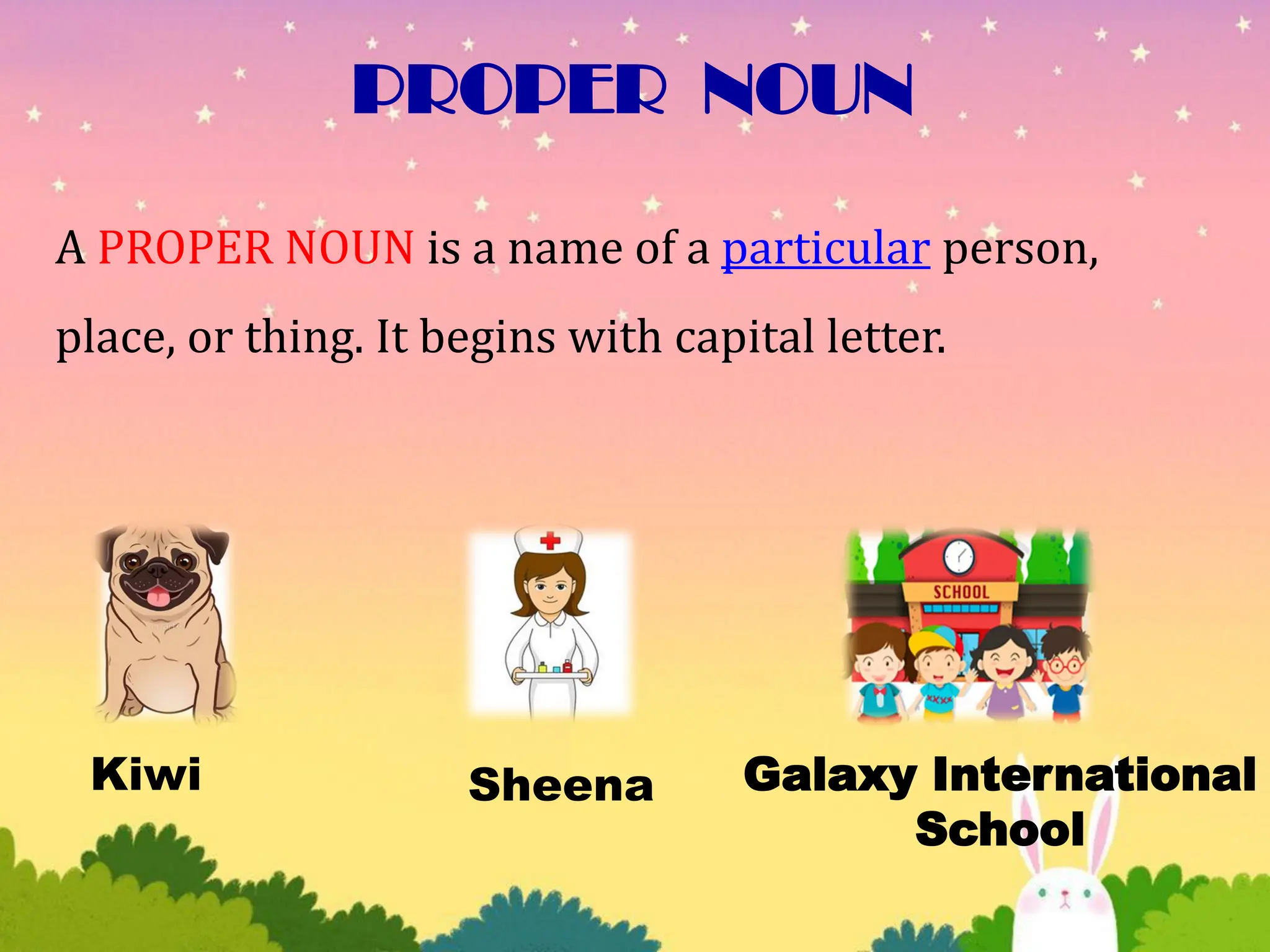 ENGLISH GRAMMAR - TYPES OF NOUNS PRESENTATION | PPT