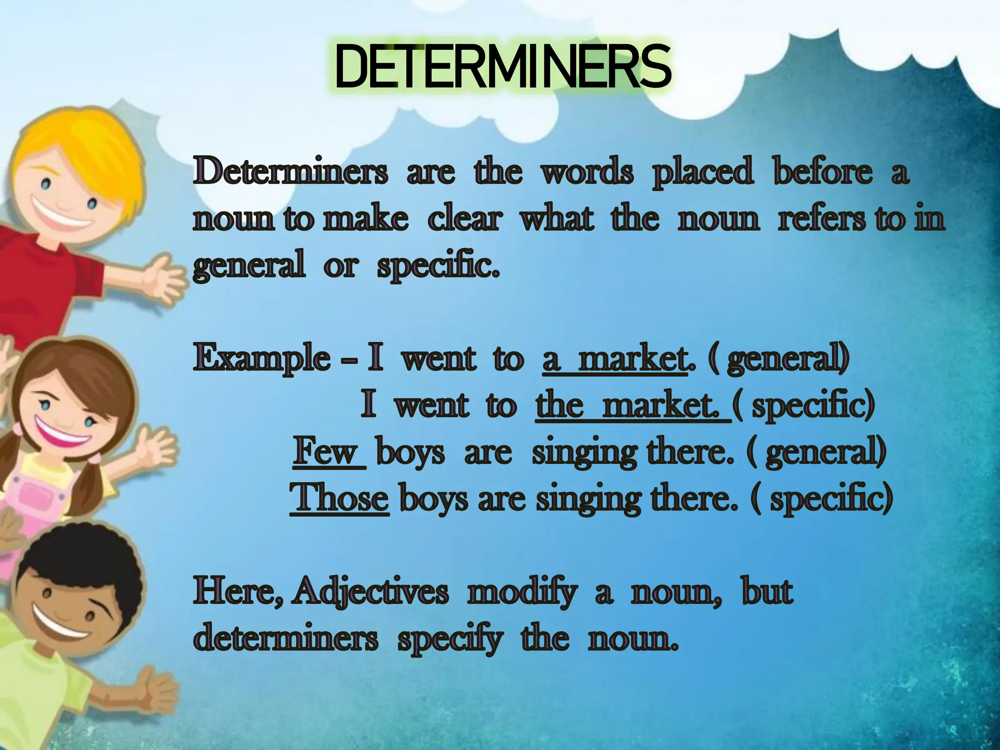 ENGLISH GRAMMAR-DETERMINERS PRESENTATION | PDF