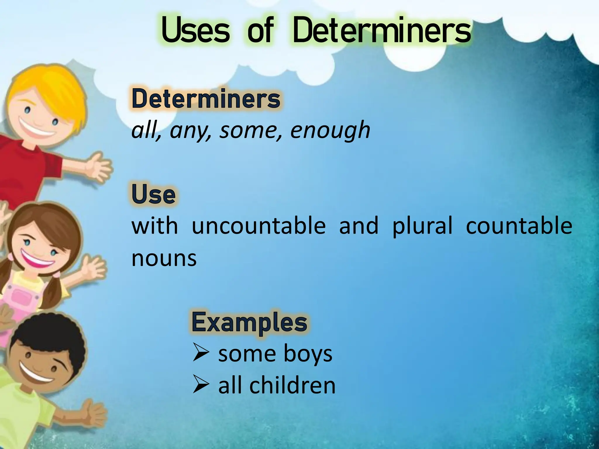 ENGLISH GRAMMAR-DETERMINERS PRESENTATION | PDF