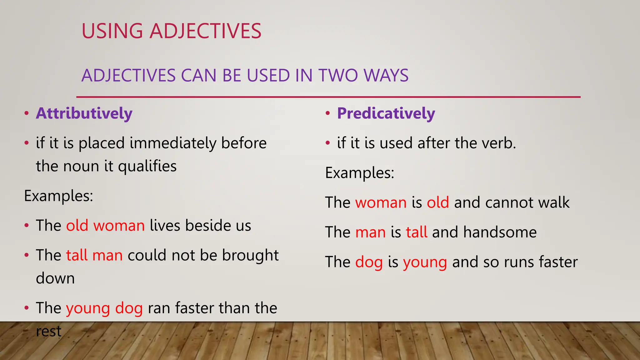 ENGLISH GRAMMAR - PARTS OF SPEECH AND TENSES | PPTX