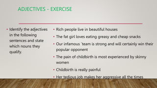 ENGLISH GRAMMAR - PARTS OF SPEECH AND TENSES | PPT