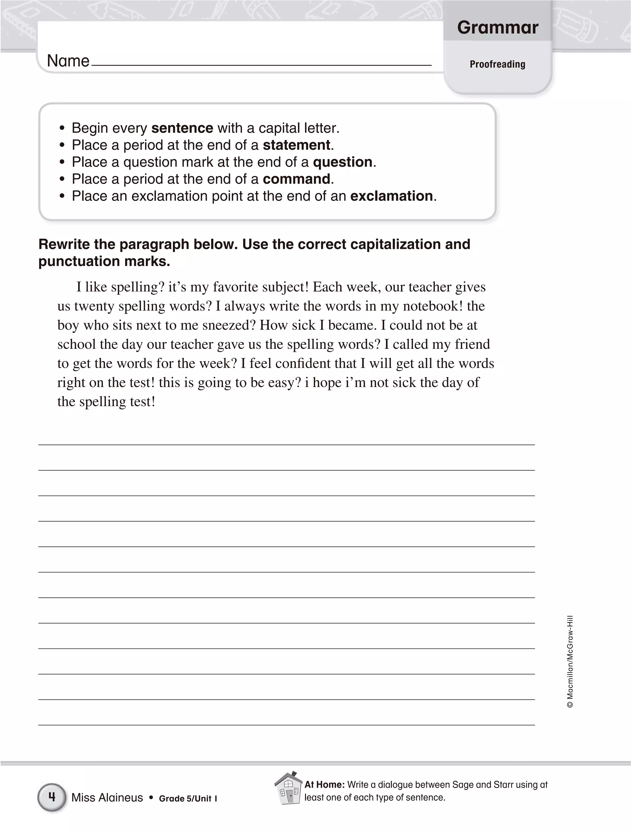 English grammar 5th grade | PDF