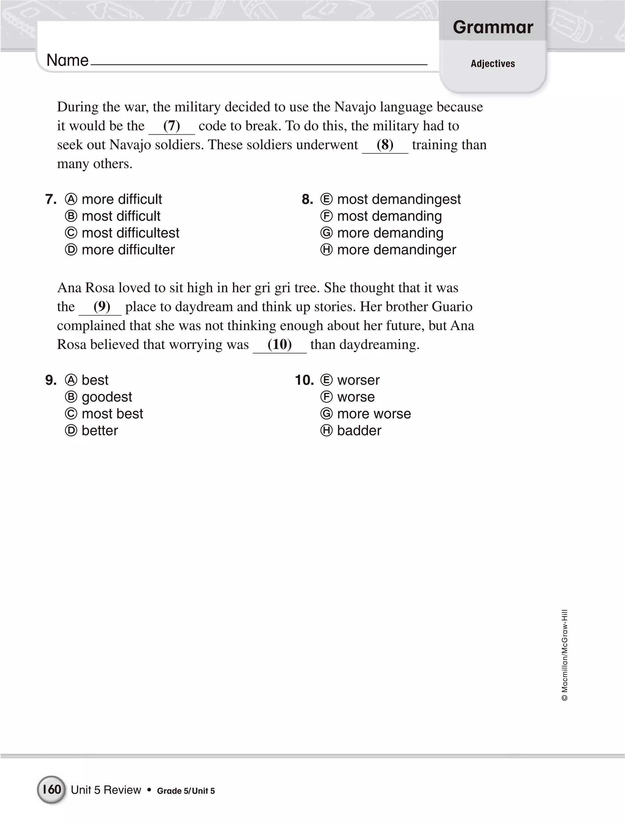 English grammar 5th grade | PDF