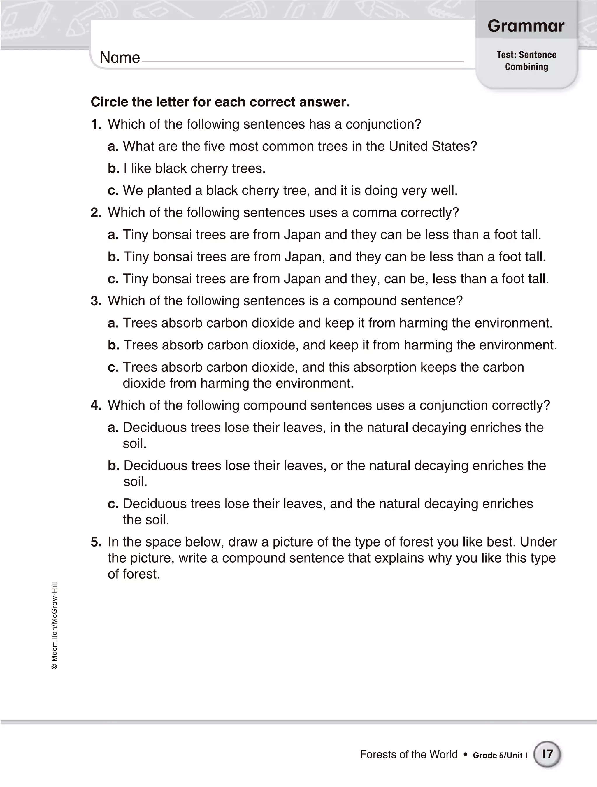 English grammar 5th grade | PDF