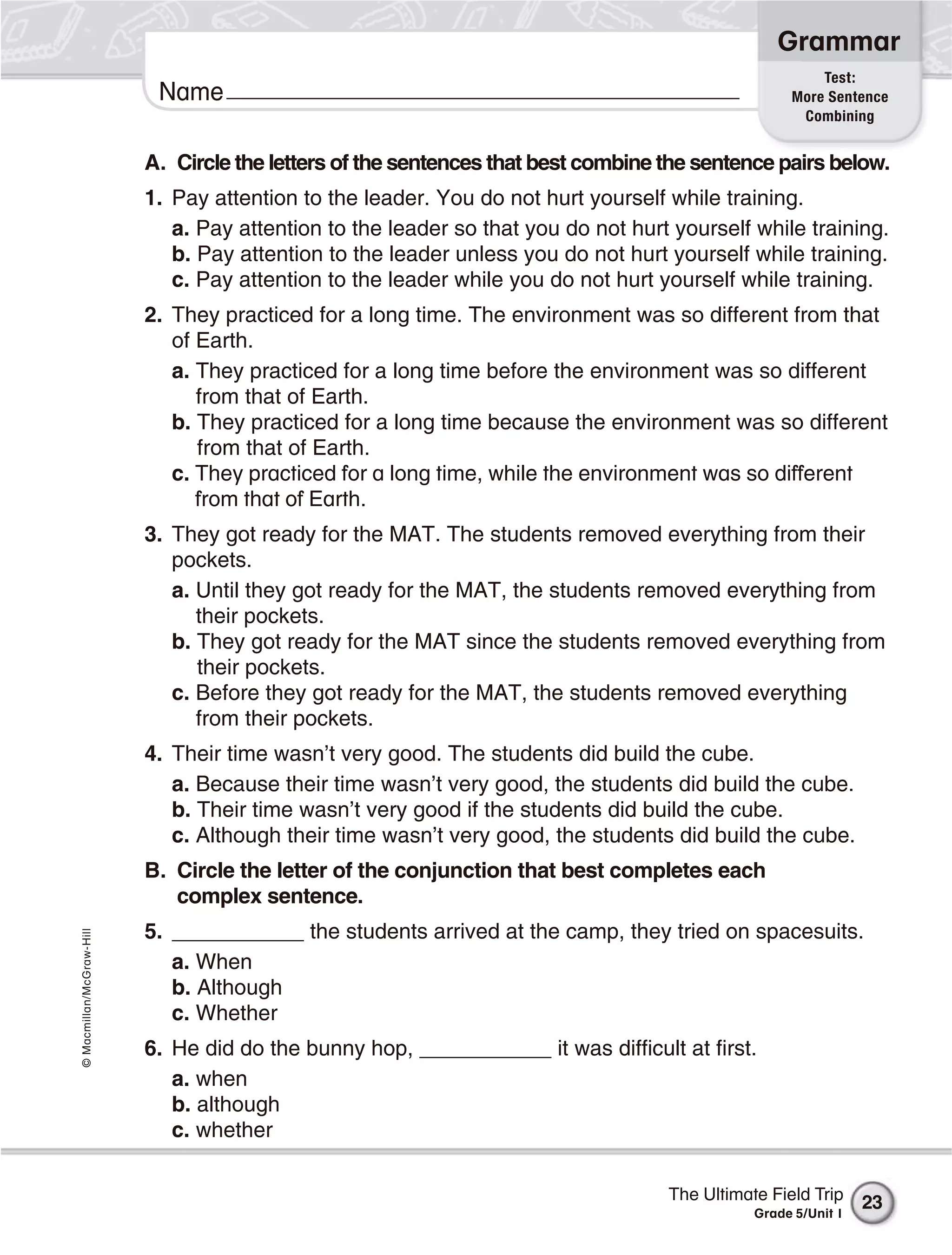 English grammar 5th grade | PDF