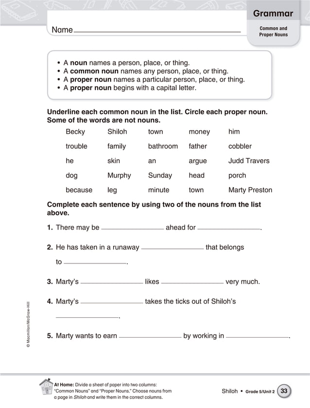 English grammar 5th grade | PDF