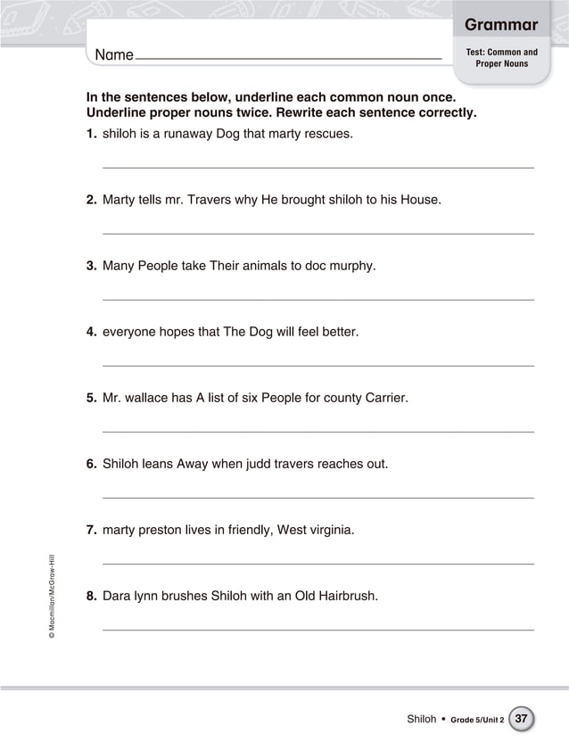 English grammar 5th grade | PDF