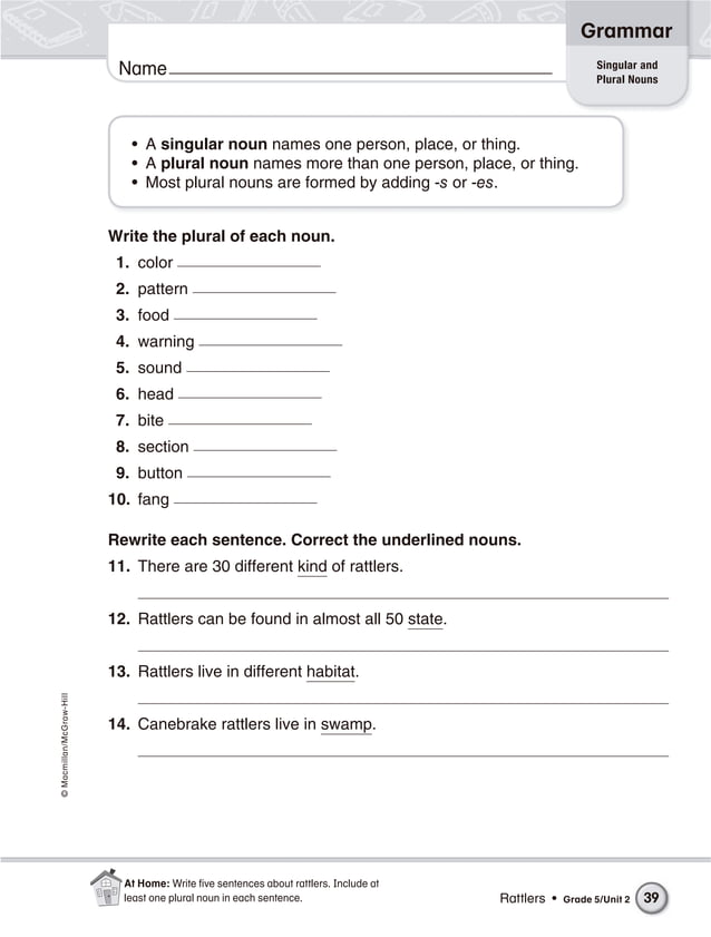English grammar 5th grade | PDF