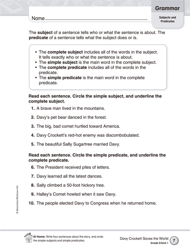 English Grammar 5th Grade English Grammar 5th Grade