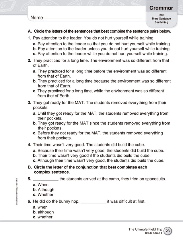 English Grammar 5th Grade English Grammar 5th Grade
