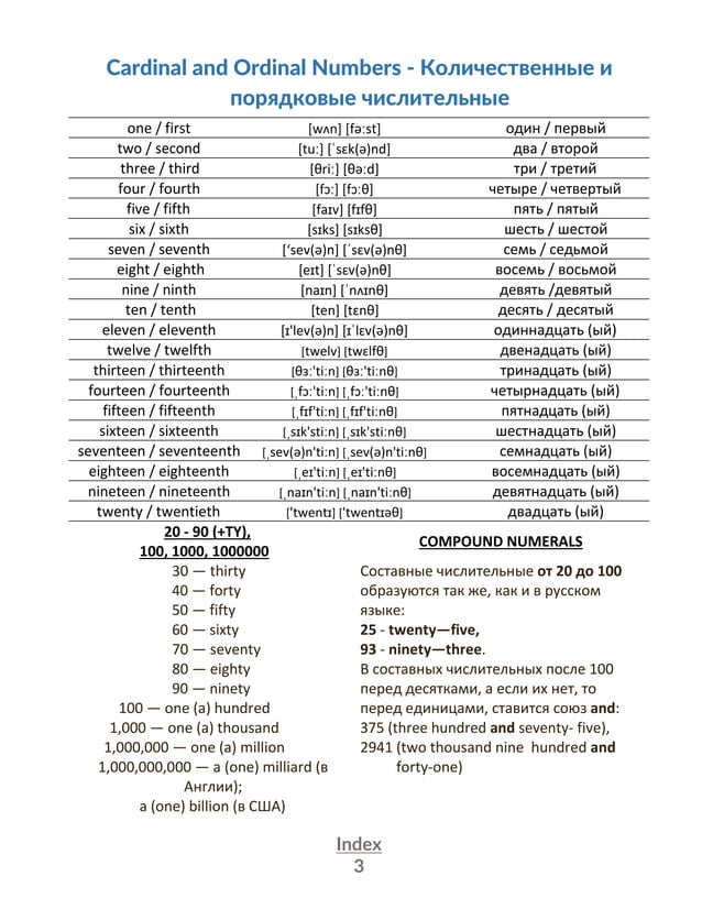 English Grammar Basics with Russian Translation | PDF
