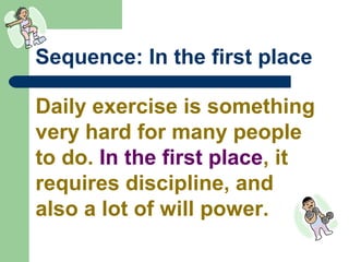 English grammar conjunctive adverbs sequence | PPT