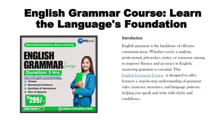 English Grammar Course.................. | PPT