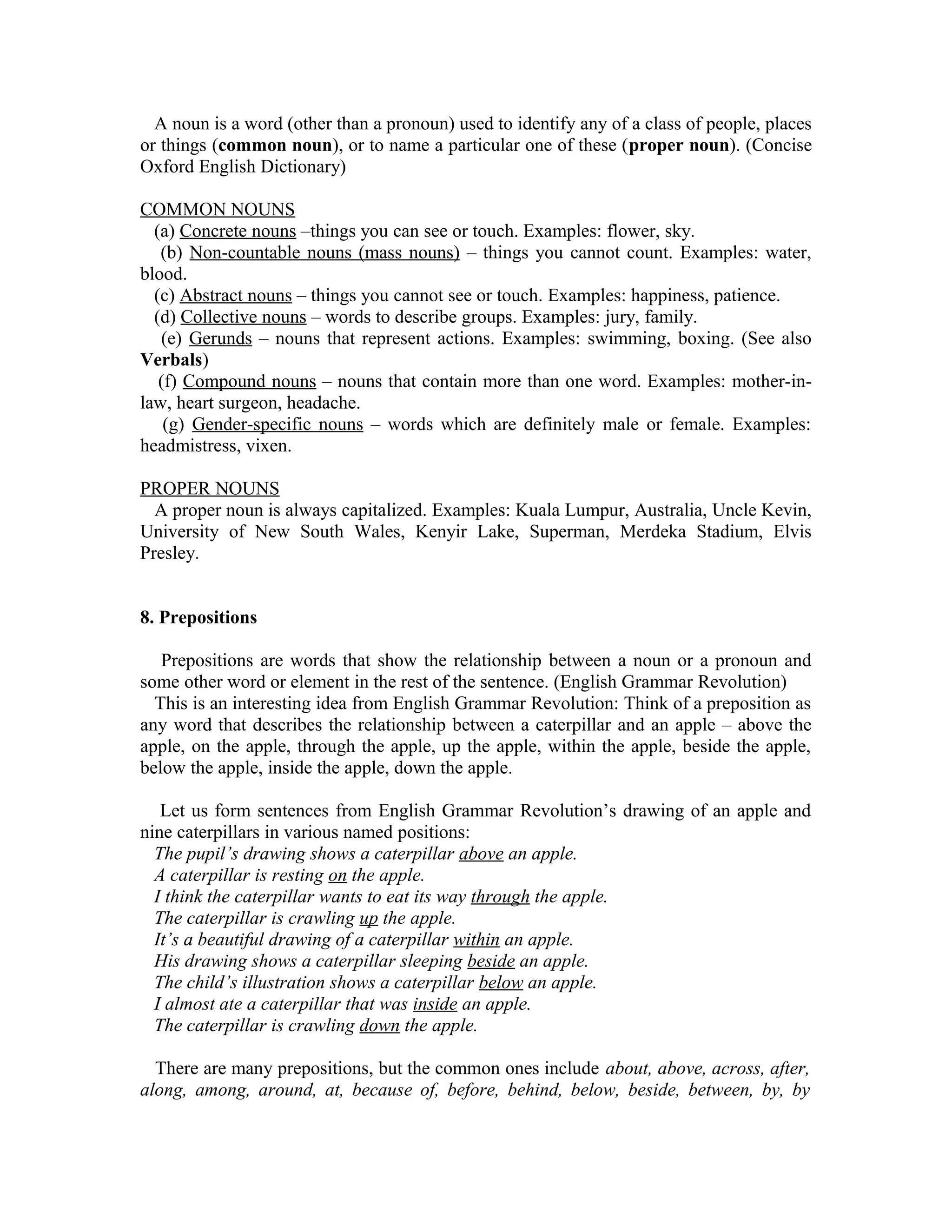 English Grammar Essentials (word document) | DOC