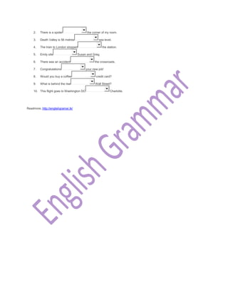 English Grammar Exercises(English Grammar Exercises) | PDF