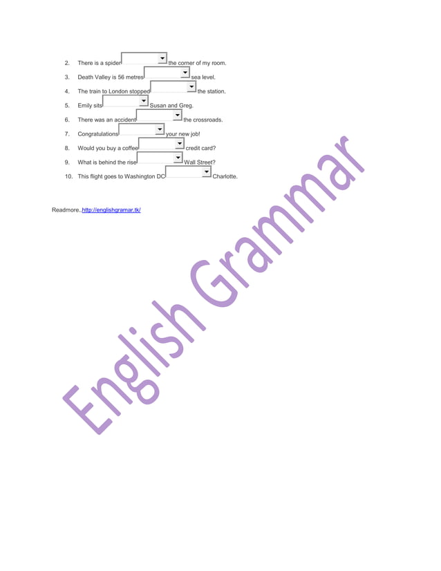 English Grammar Exercises(English Grammar Exercises) | PDF