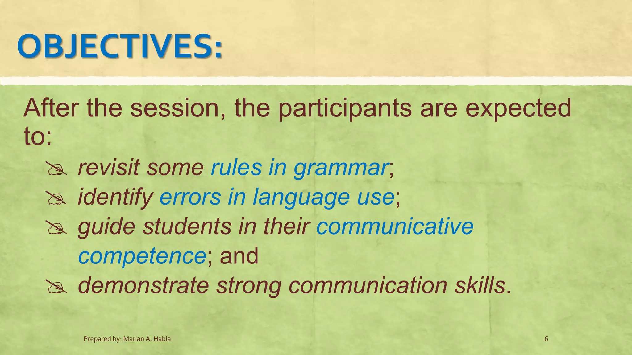 English Grammar for Teachers | PPTX | Swimming | Sports