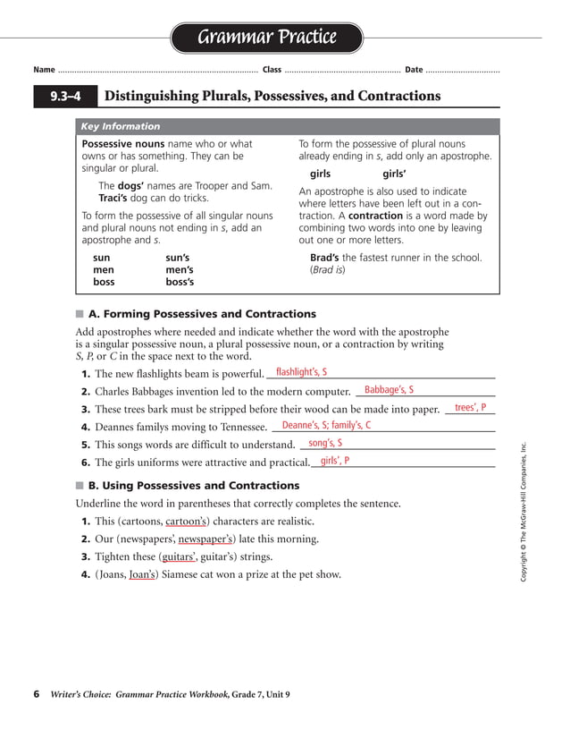 English_Grammar_Grade_7_with_Answers.pdf | Education