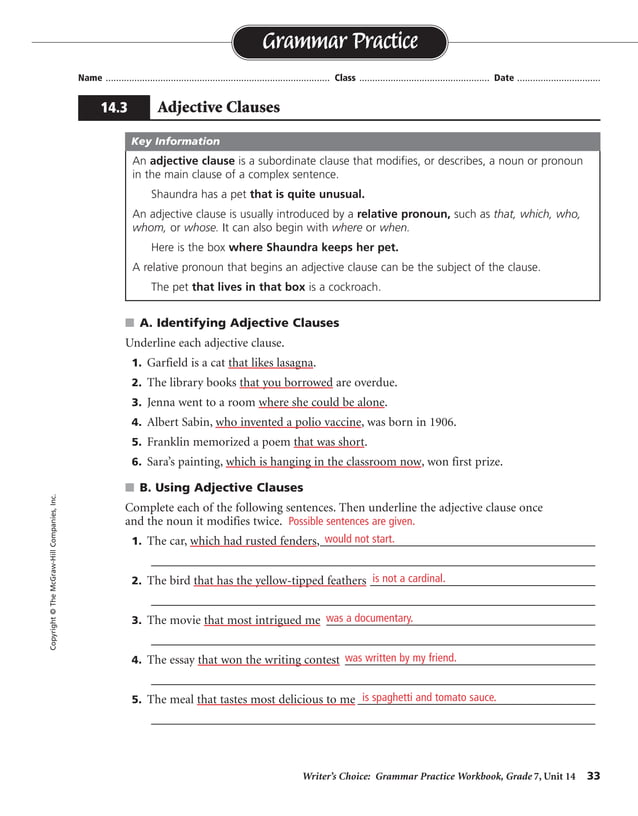 English_Grammar_Grade_7_with_Answers.pdf | Education