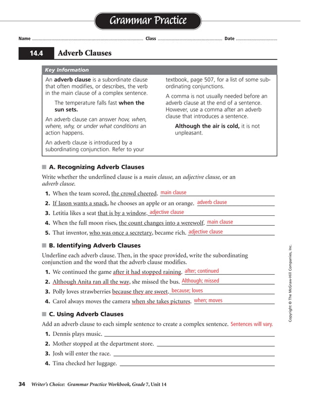 English_Grammar_Grade_7_with_Answers.pdf | Education