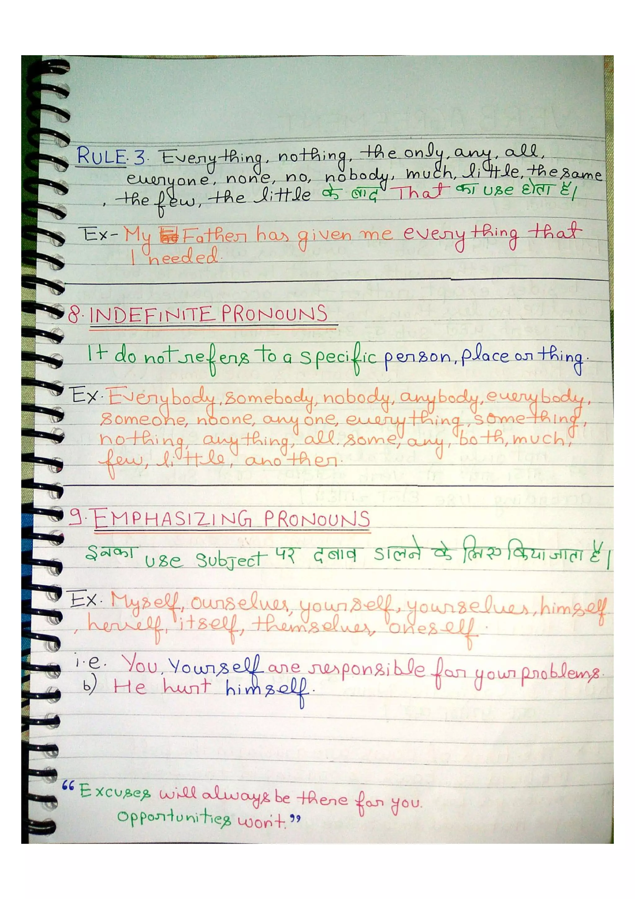 English grammar hand written notes For SSC | PDF