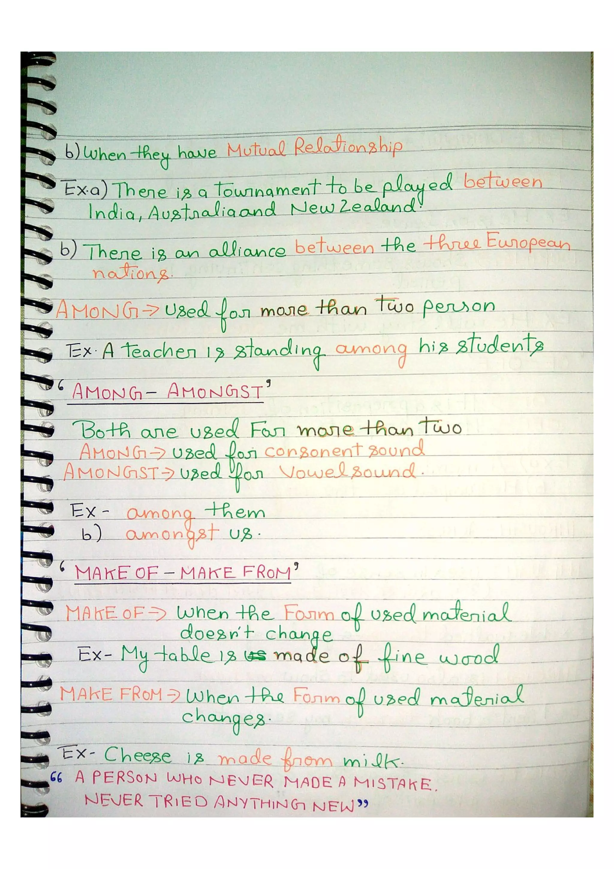 English grammar hand written notes For SSC | PDF