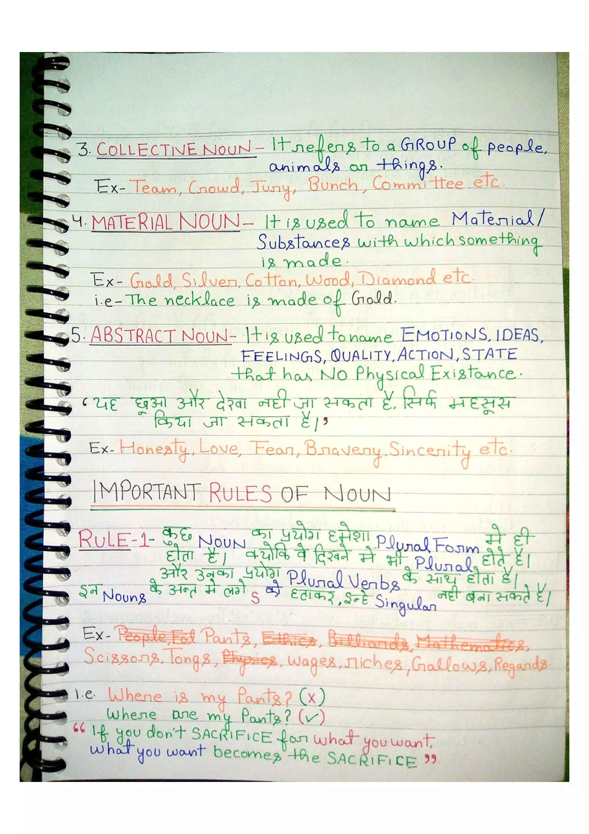 English grammar hand written notes For SSC | PDF
