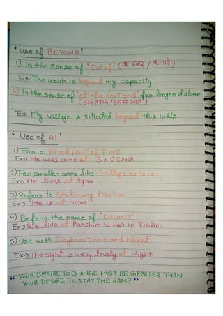 English grammar hand written notes For SSC | PDF