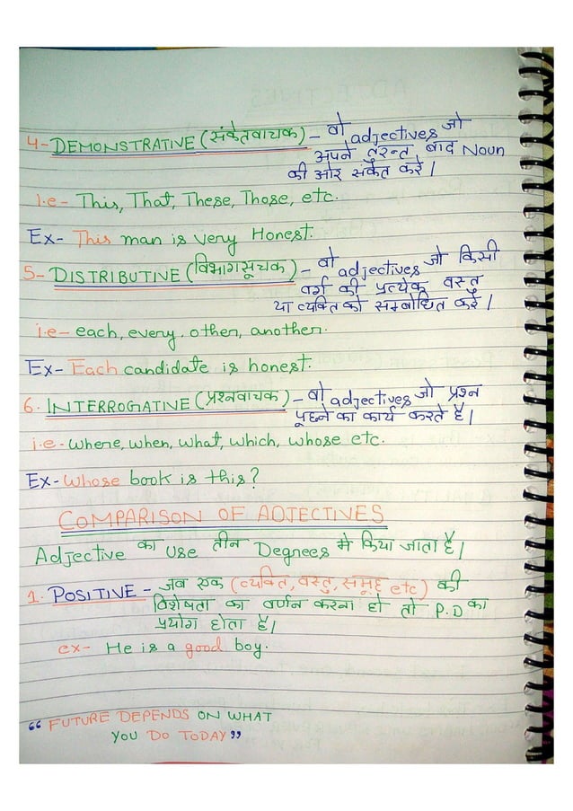 English grammar hand written notes For SSC | PDF | Careers