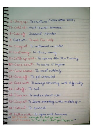 English grammar hand written notes For SSC | PDF