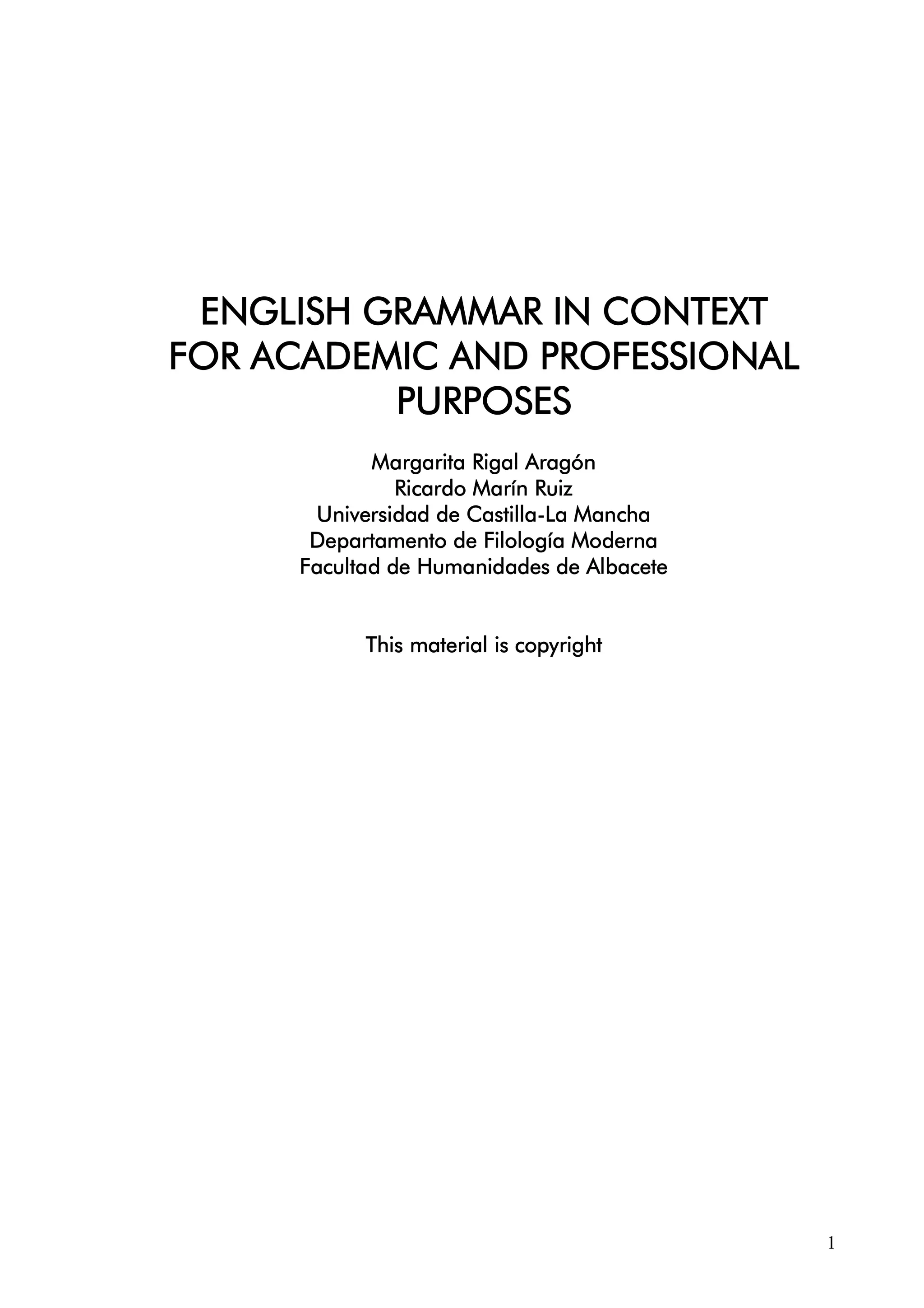 English grammar in context | PDF