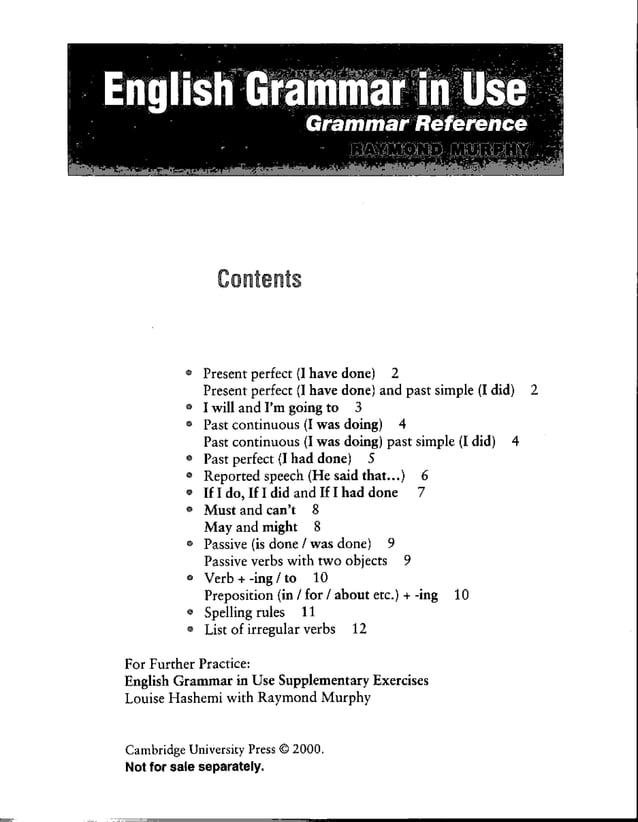 English grammar in use grammar reference | PDF