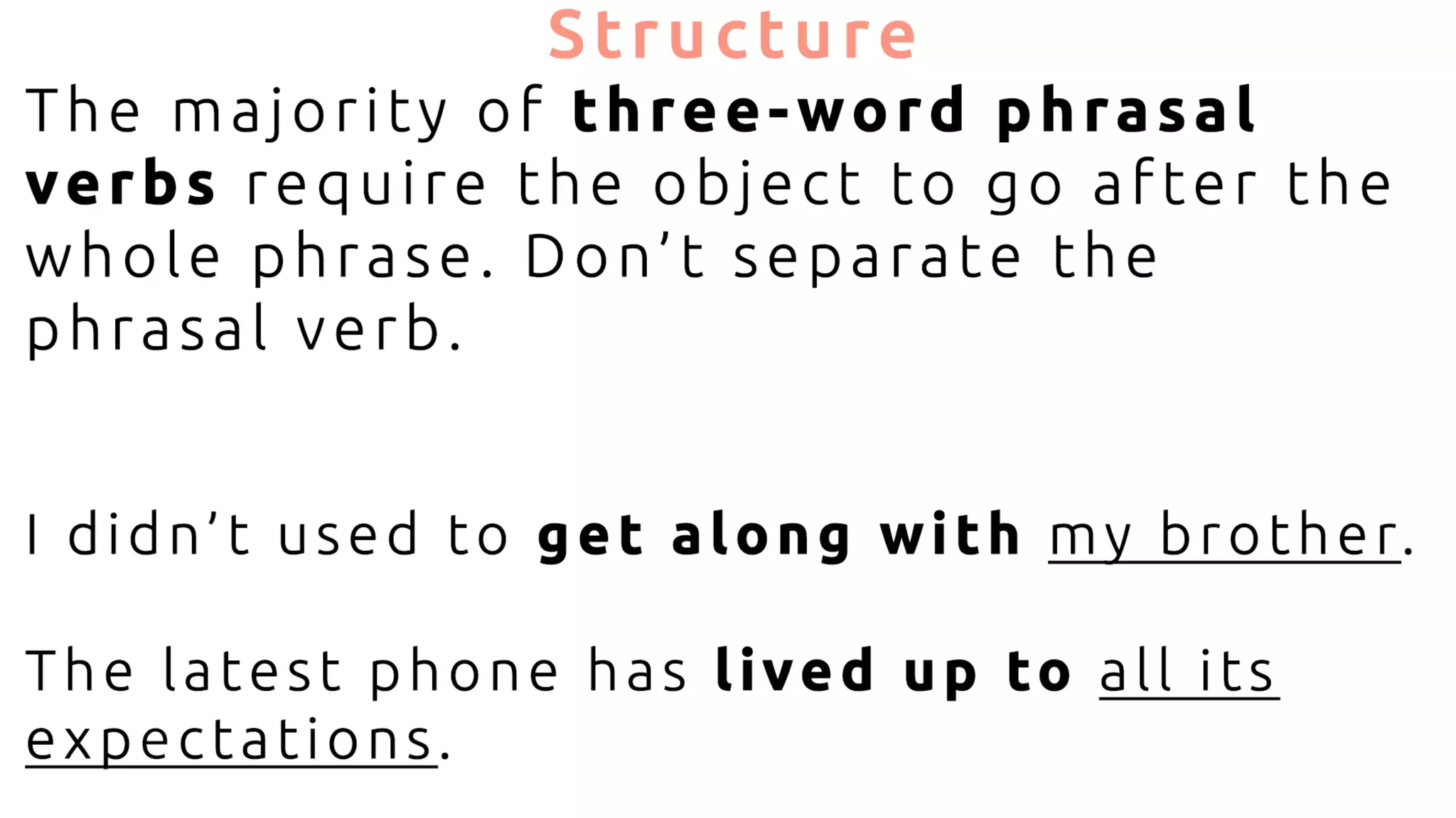 English grammar launch advanced three-word phrasal verbs | PDF