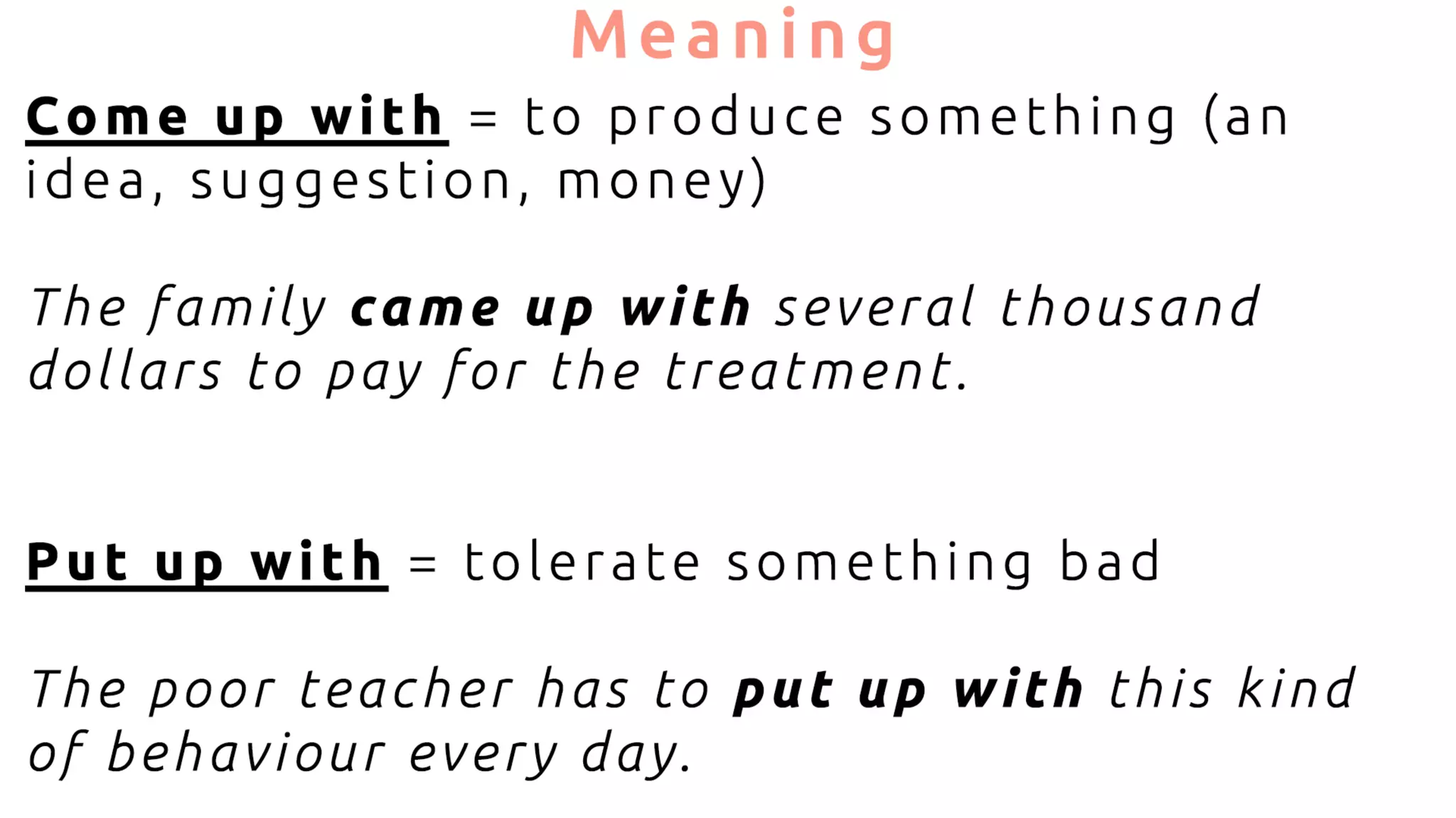 English grammar launch advanced three-word phrasal verbs | PDF