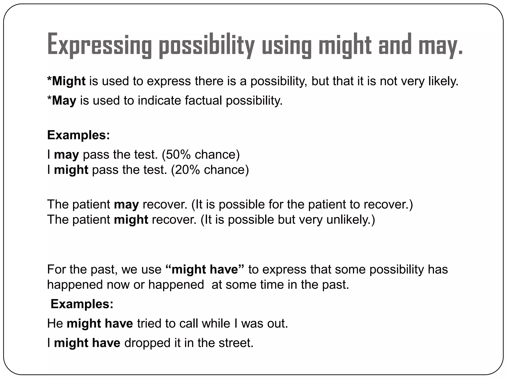 English grammar modal verbs. | PPTX
