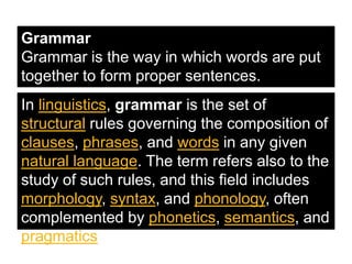 English grammar part 2 | PPT