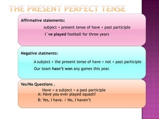 English grammar present perfect tense | PPTX