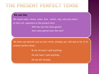 English grammar present perfect tense | PPTX