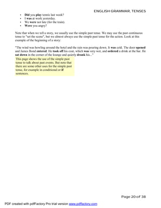 English grammar tenses | PDF