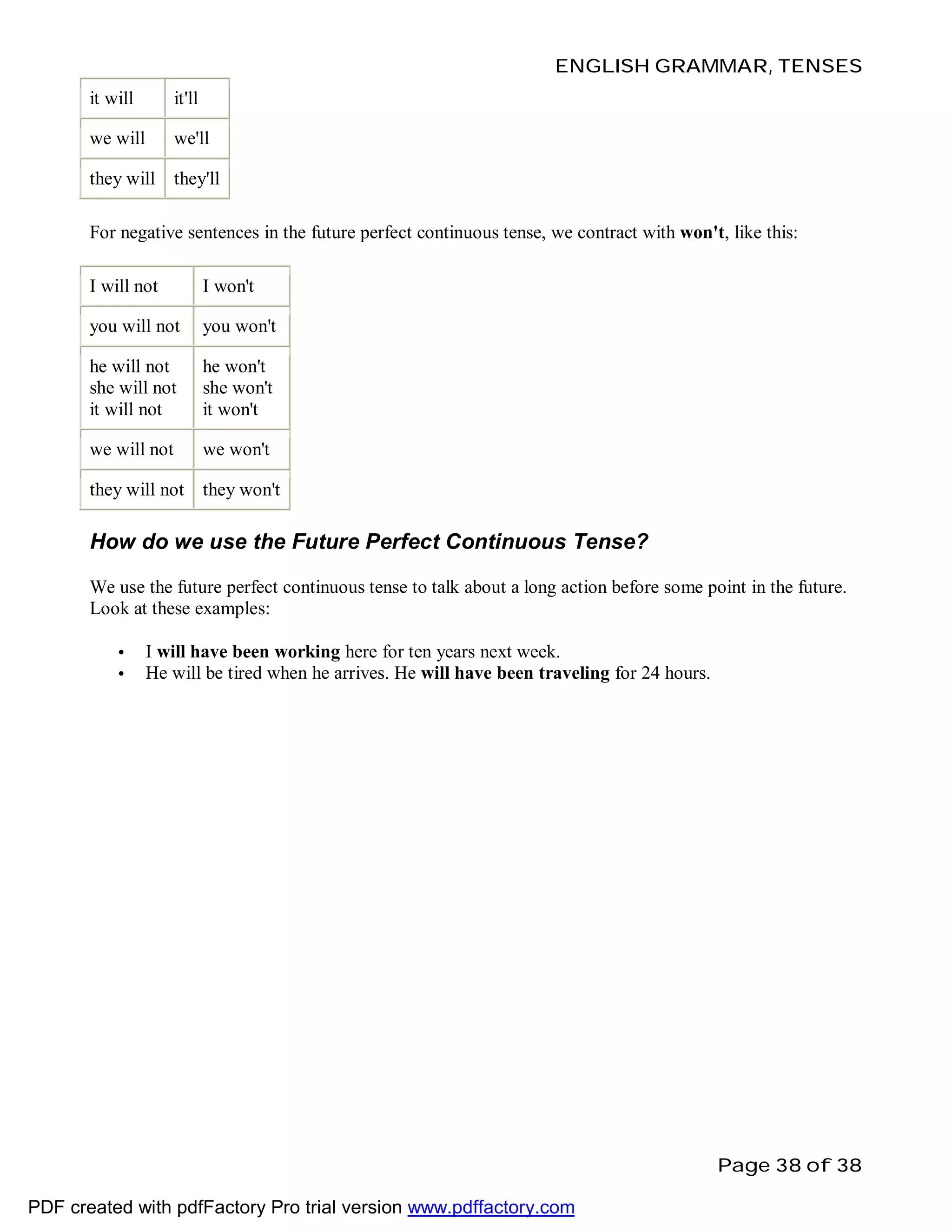 English grammar tenses | PDF