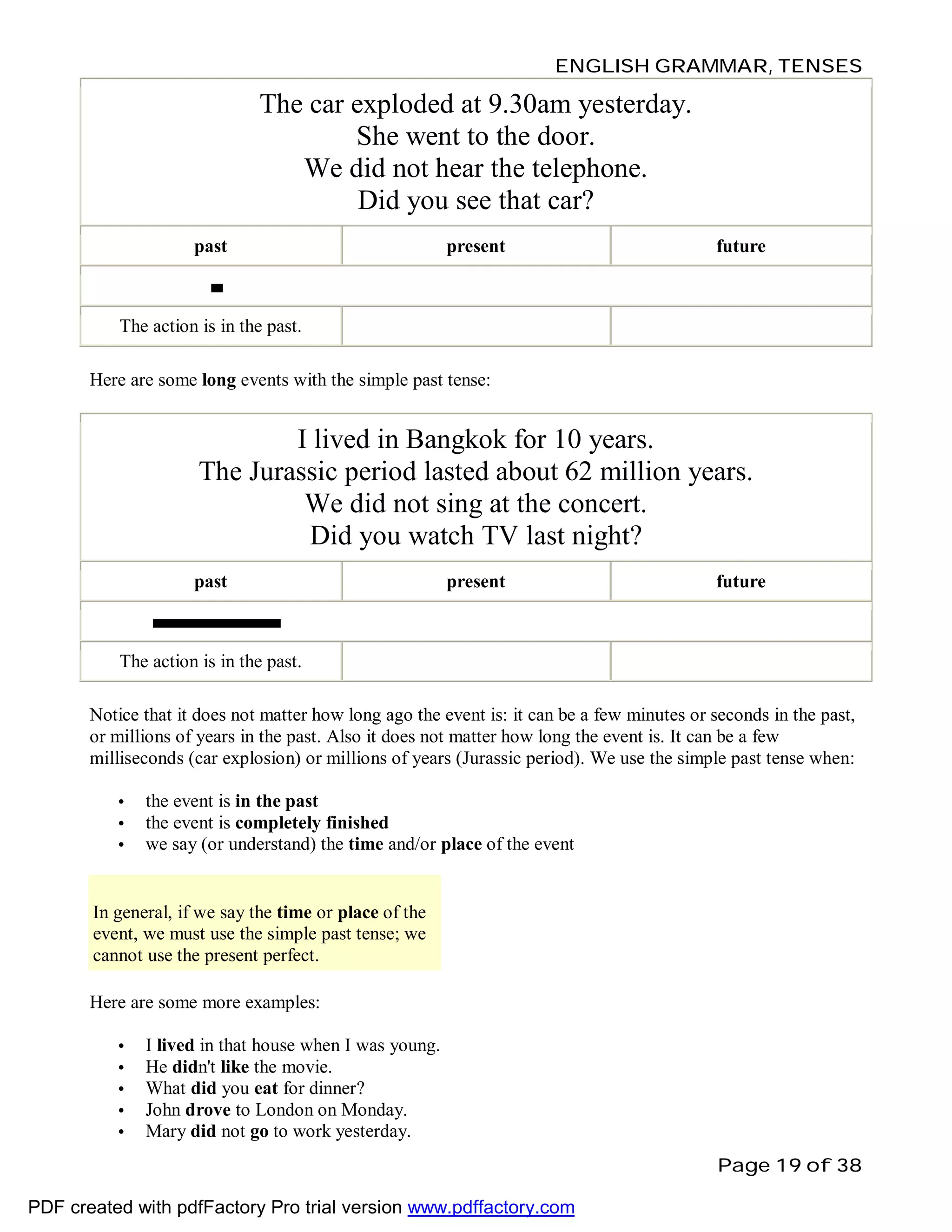 English grammar tenses | PDF
