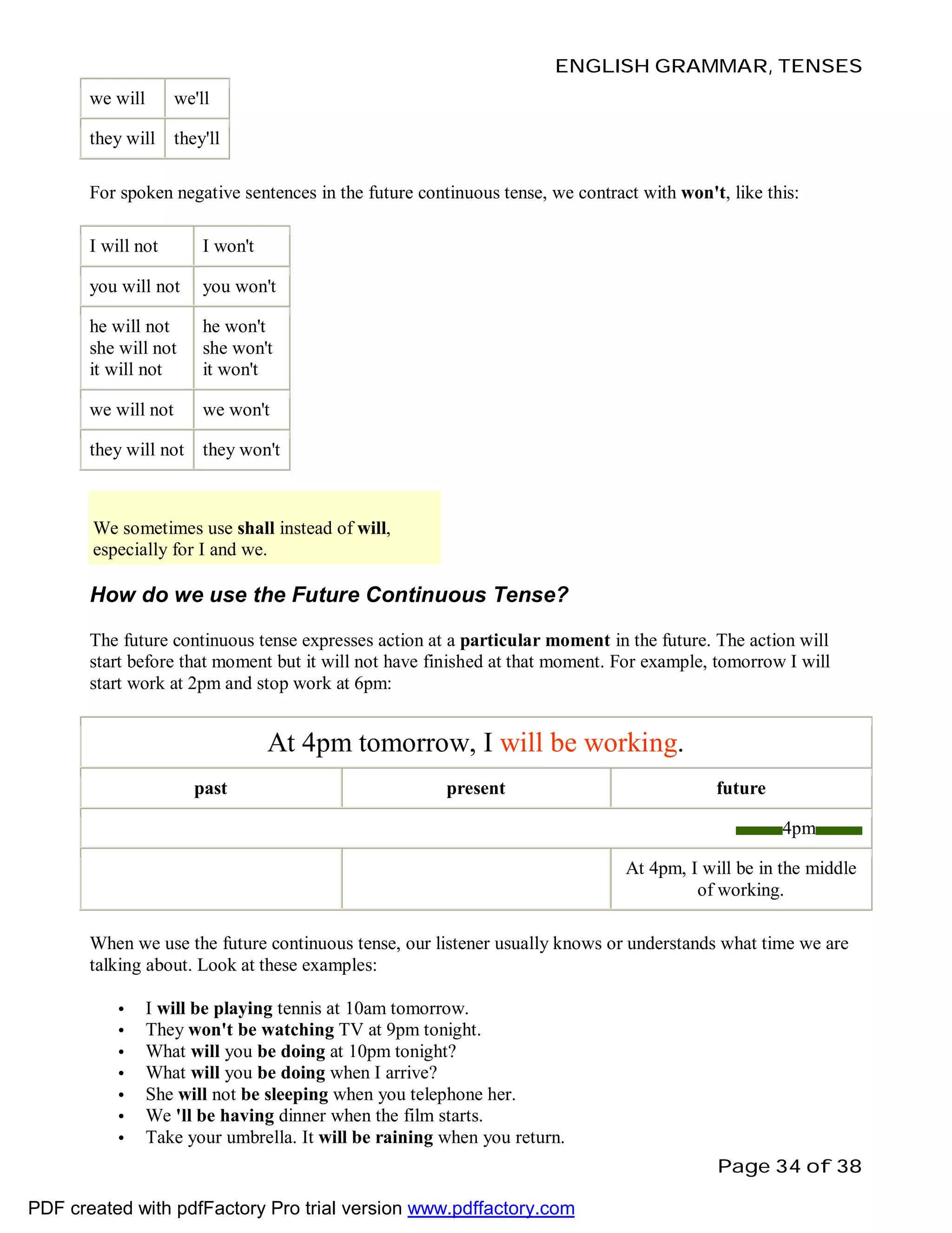 English grammar tenses | PDF