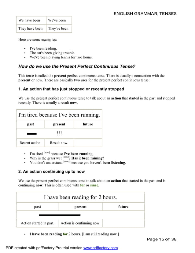 English grammar tenses | PDF