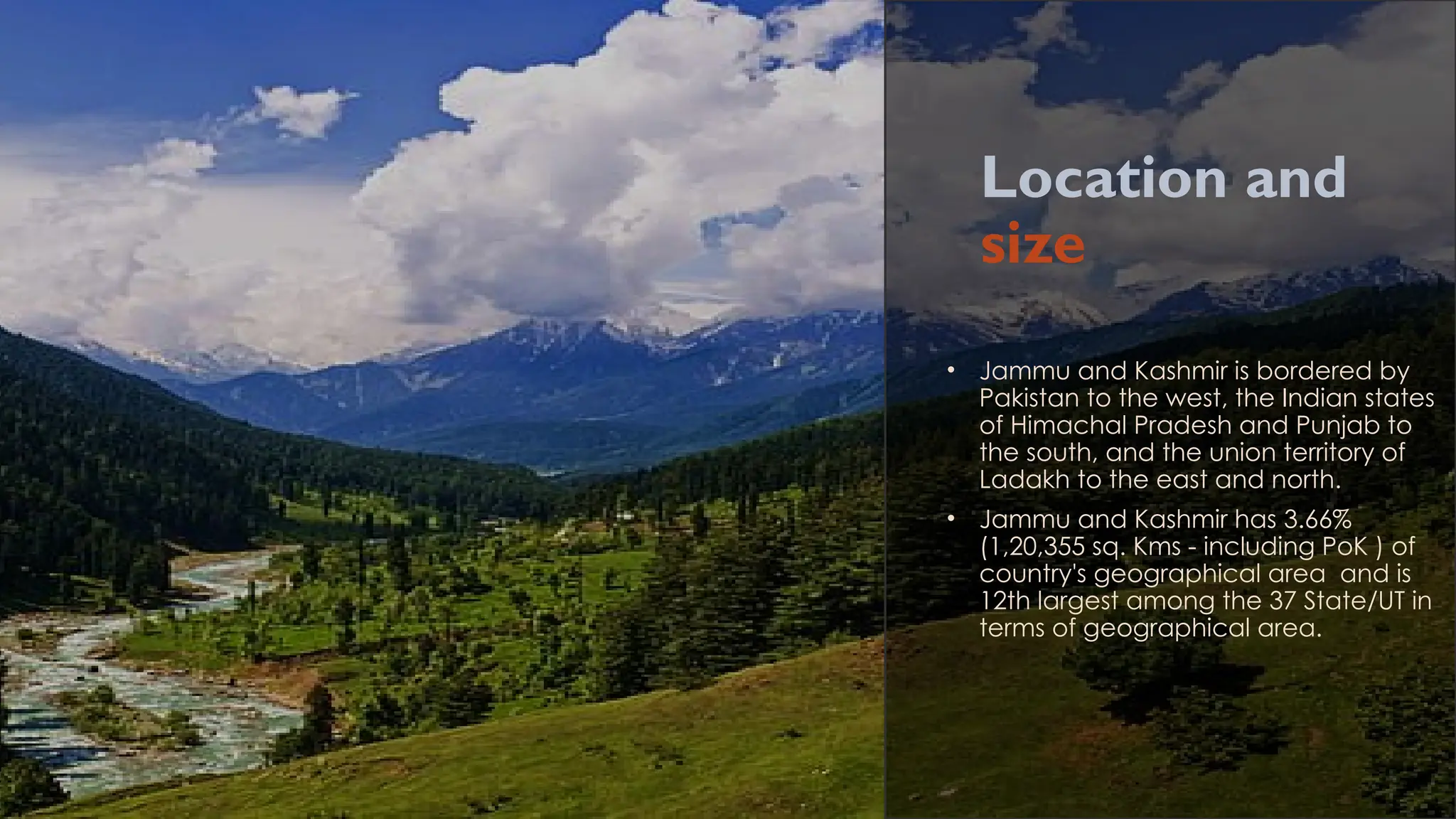 PPt on jammu & kashmir very good ppt very good slide show | PPTX