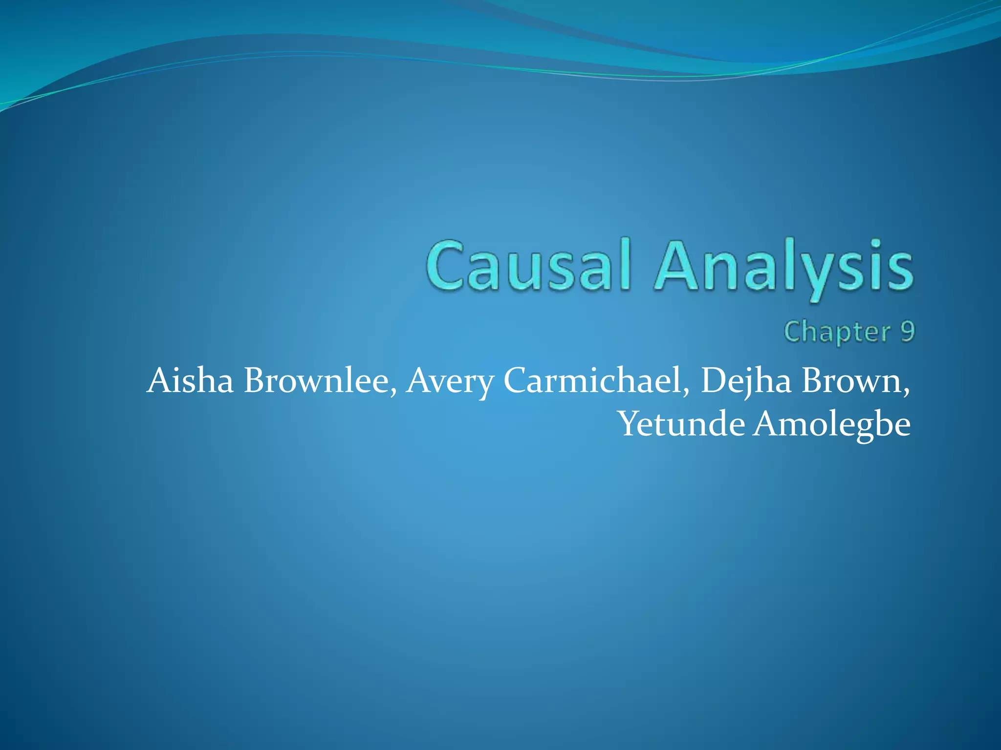 Causal Analysis | PPTX