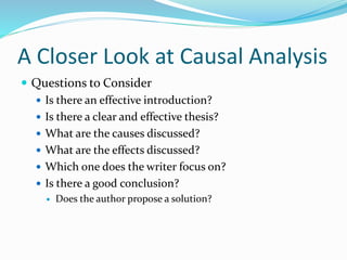 Causal Analysis | PPTX